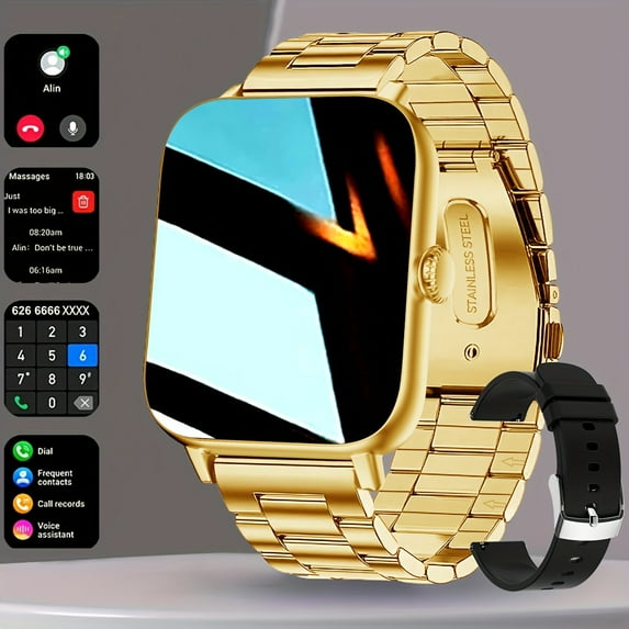 Smart Watch, 1.83-Inch Full Touch Screen Wireless Call Watch, Making ...