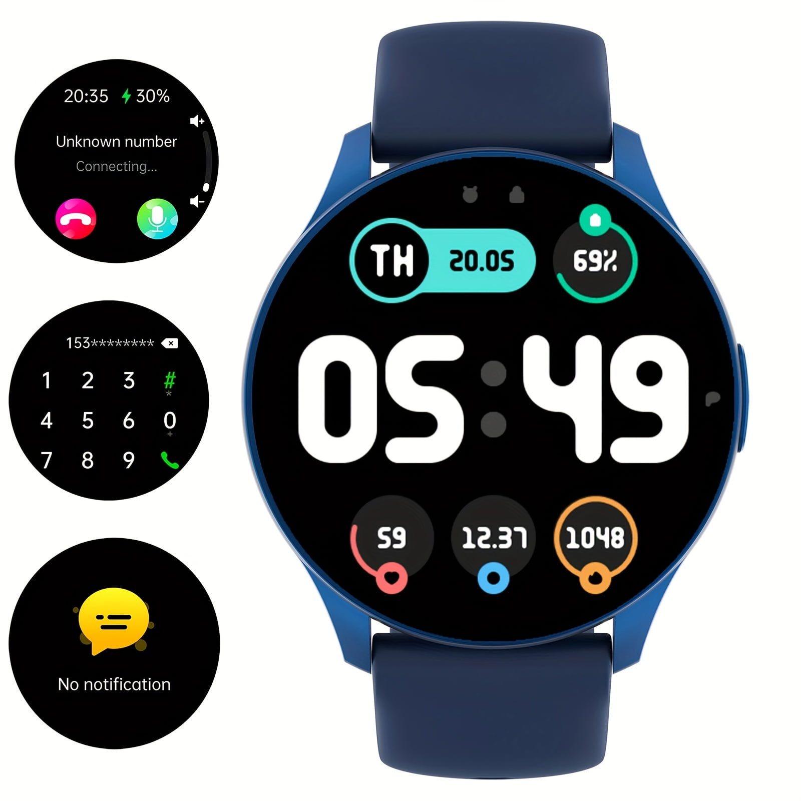 Smart Watch, 2.01 "HD display smart watch with receive & Dial, smart ...