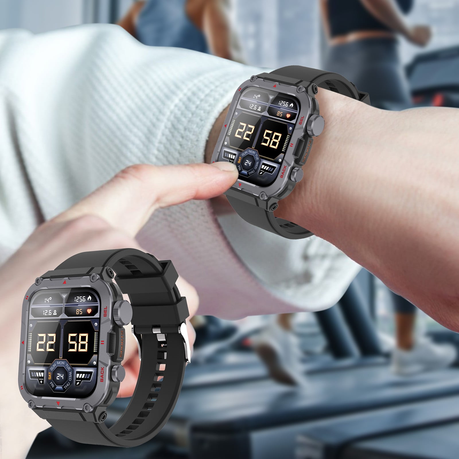 Smart Watch 2.02-inch High-definition Screen Bluetooth Call Motion ...