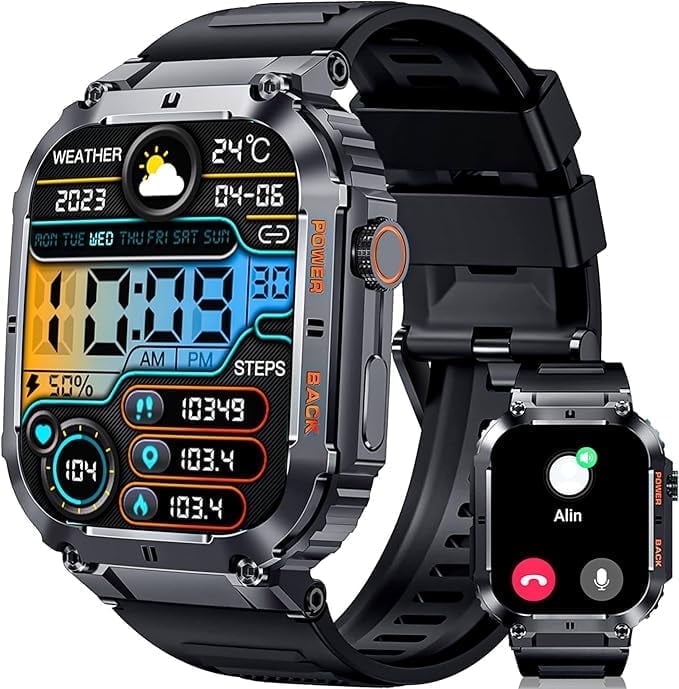 AMAZTEK Smart Watch,2 inch Smart Watch,Waterproof Rugged Smart Watch ...