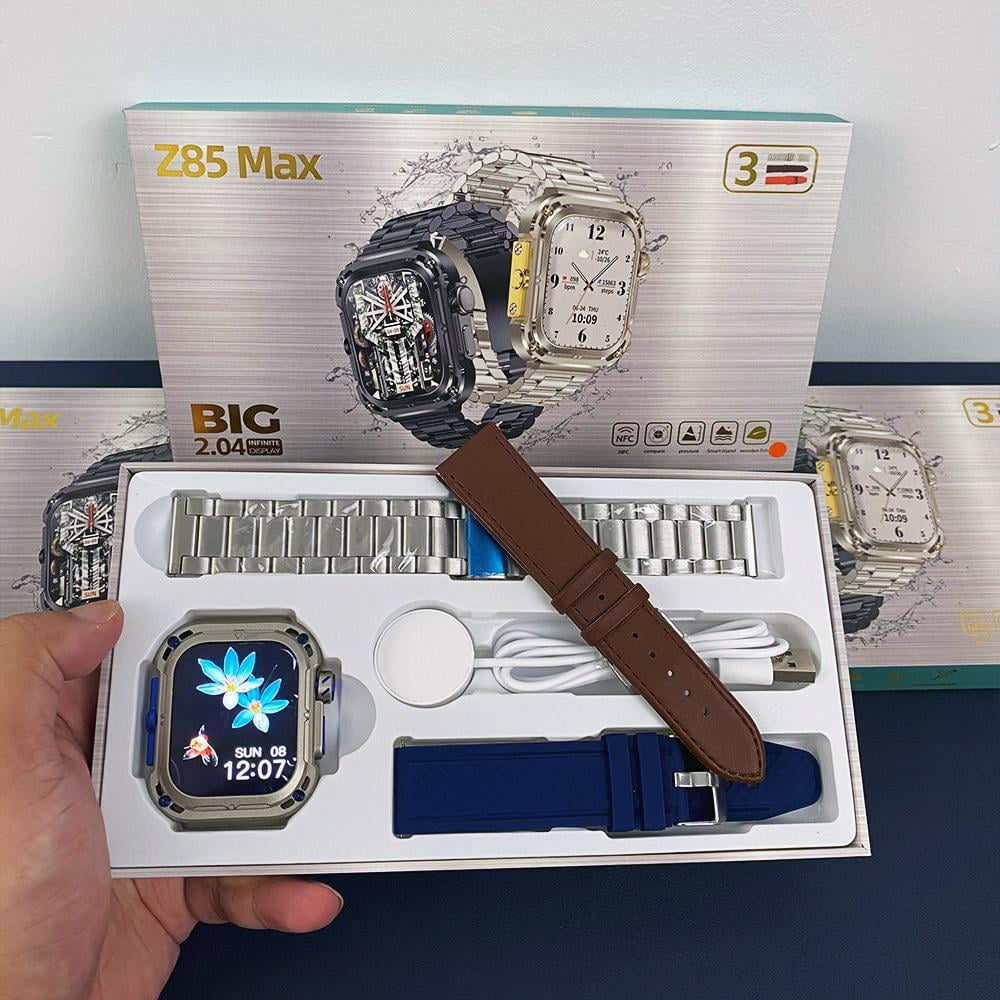 Smart Watch AMOLED Screen Wireless ChargerNFC Bluetooth Call Compass Al ...
