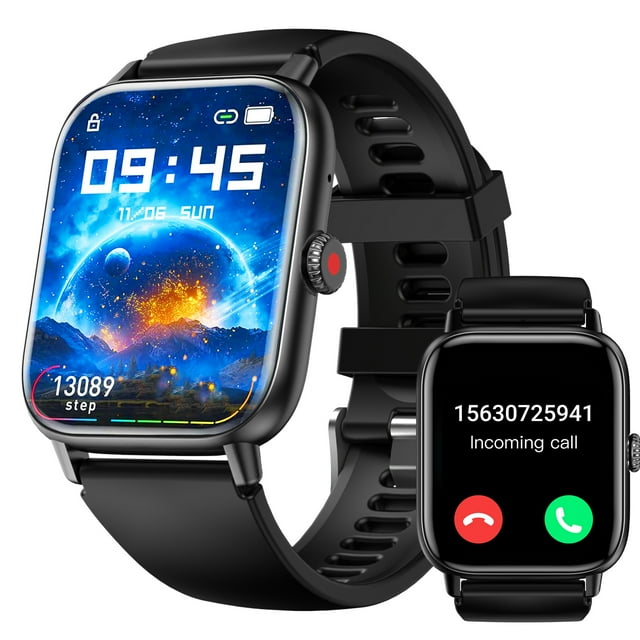 S.M.A.R.T Watch, IP67 Waterproof, Bluetooth Call, Compatible with iOS ...