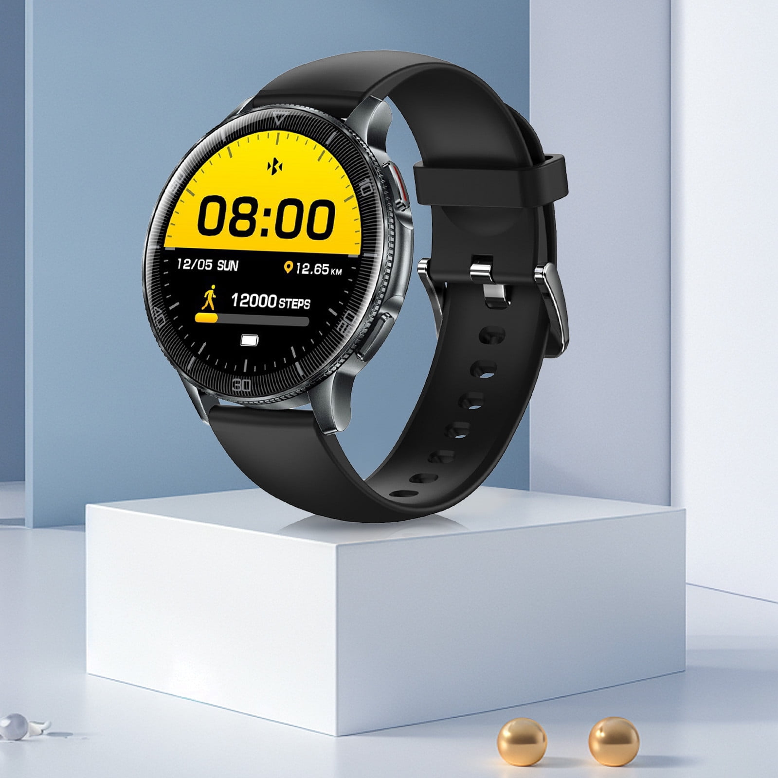 Smart Watch Circular High-definition Large Screen Sports Bluetooth Call ...