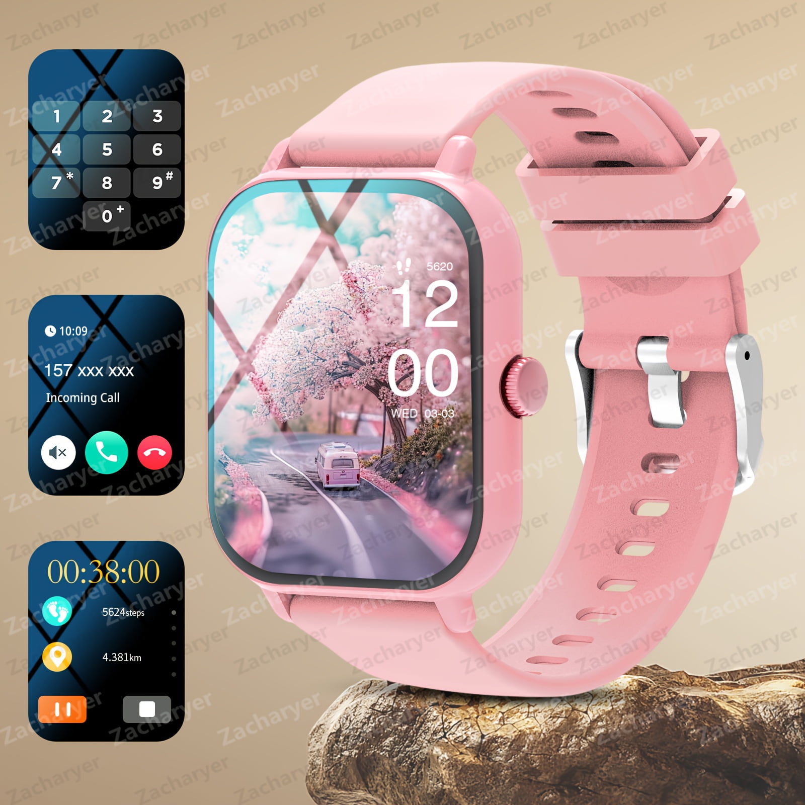 Smart Watch Compatible for iPhone/ with Wireless Calling/Dialing ...