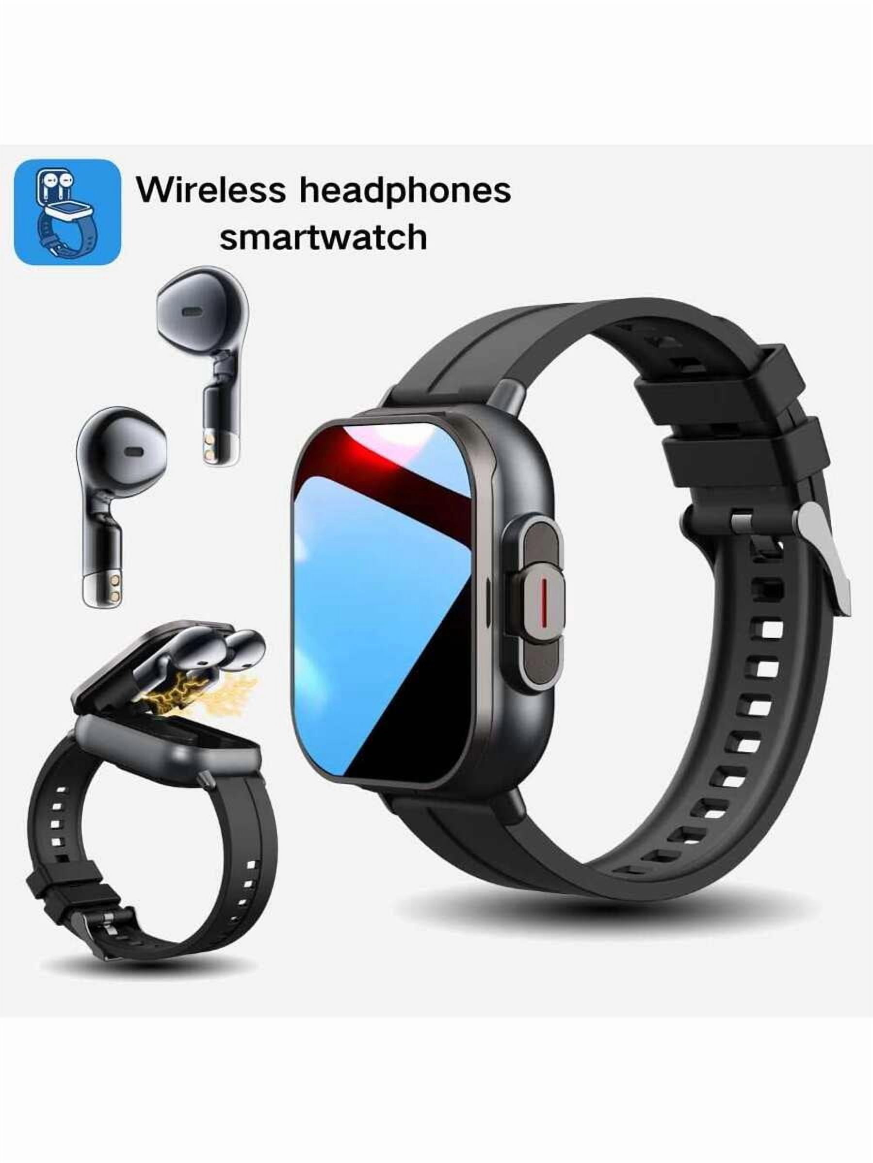 Smart Watch With Earbuds, 2-In-1 Earphones Smart Watch, Wireless Call, Music Play, NFC Unlock ...