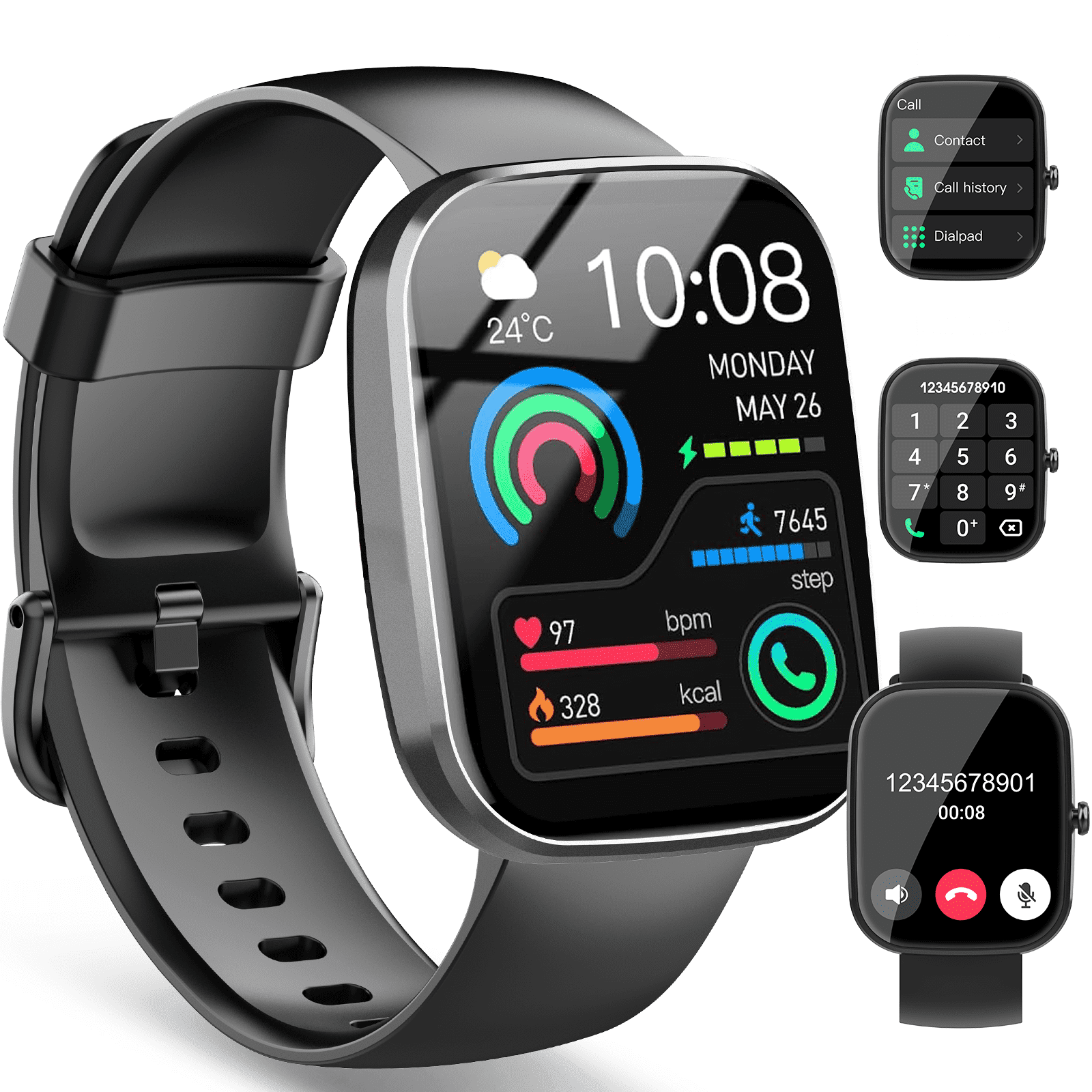 Smart Watch for Men Women, 2026 New 1.91" HD Smartwatch Fits for ...