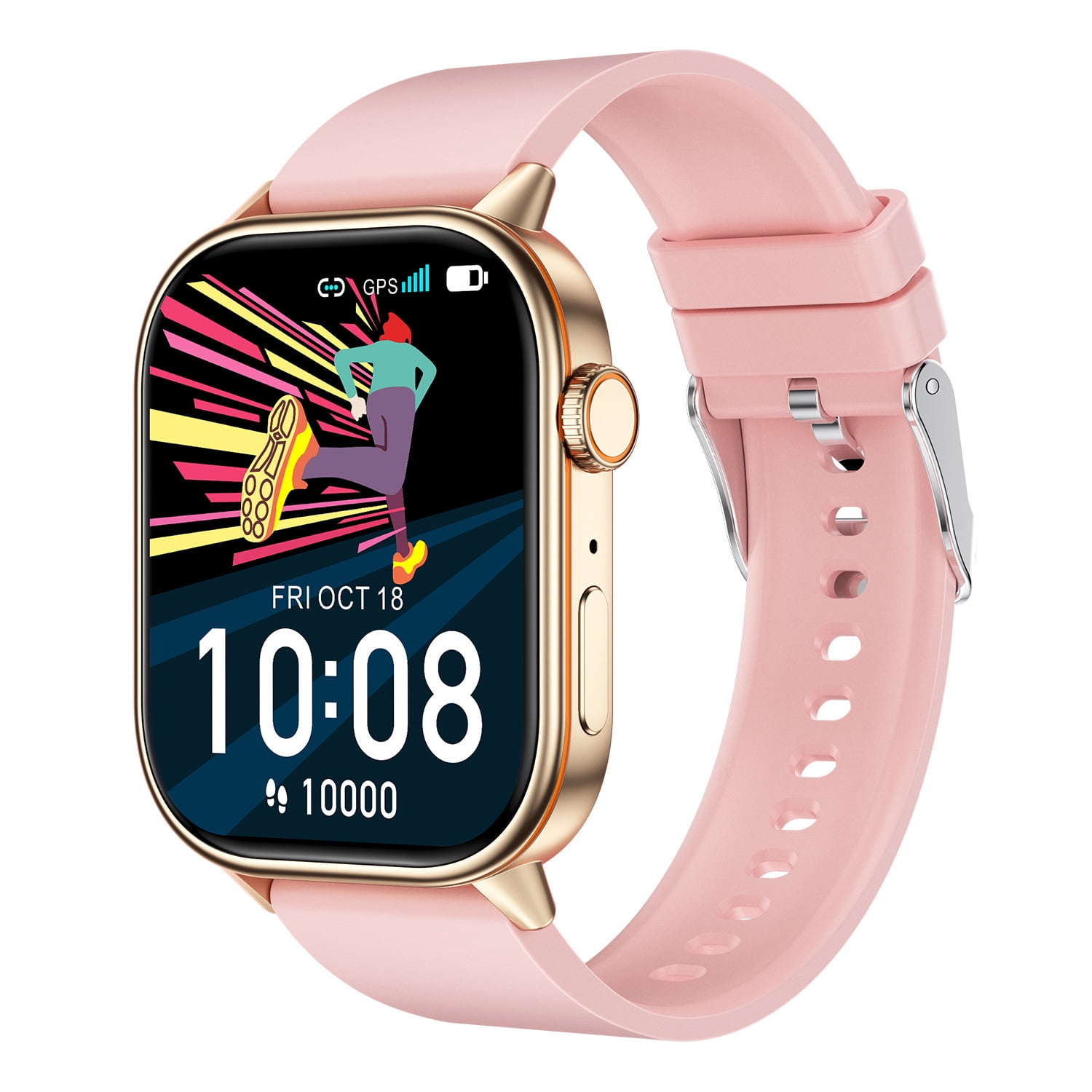 Smart Watch for GPS Lacator, 2.1" Screen IP68 Waterproof Health & Fitness Tracker Watch,178 ...