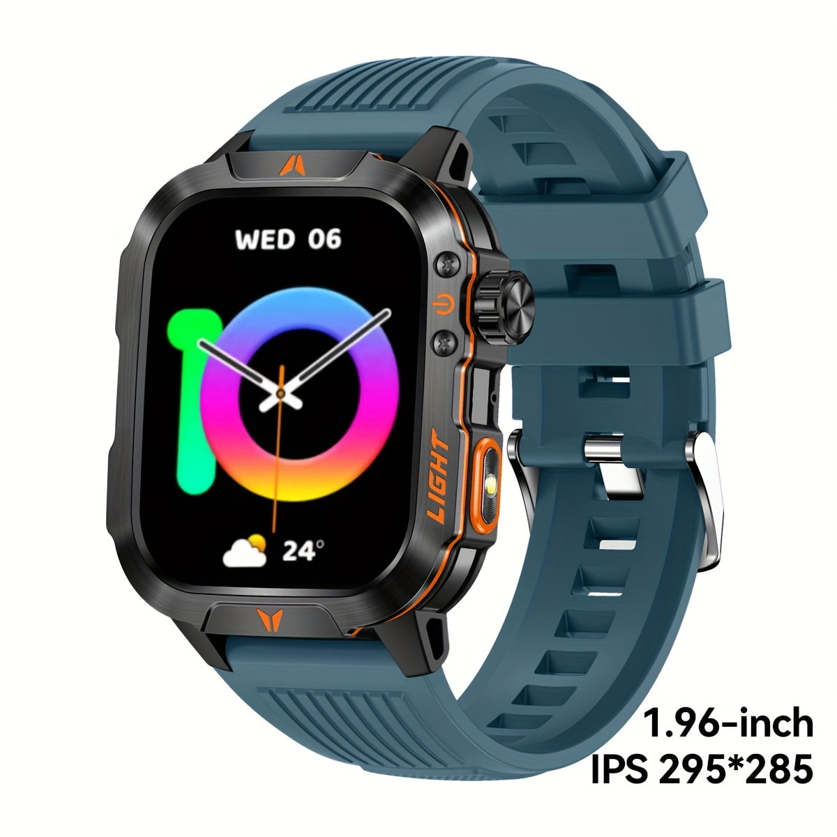 Smart Watch - HD Display, Wireless Calling, LED Flashlight, Altimeter ...