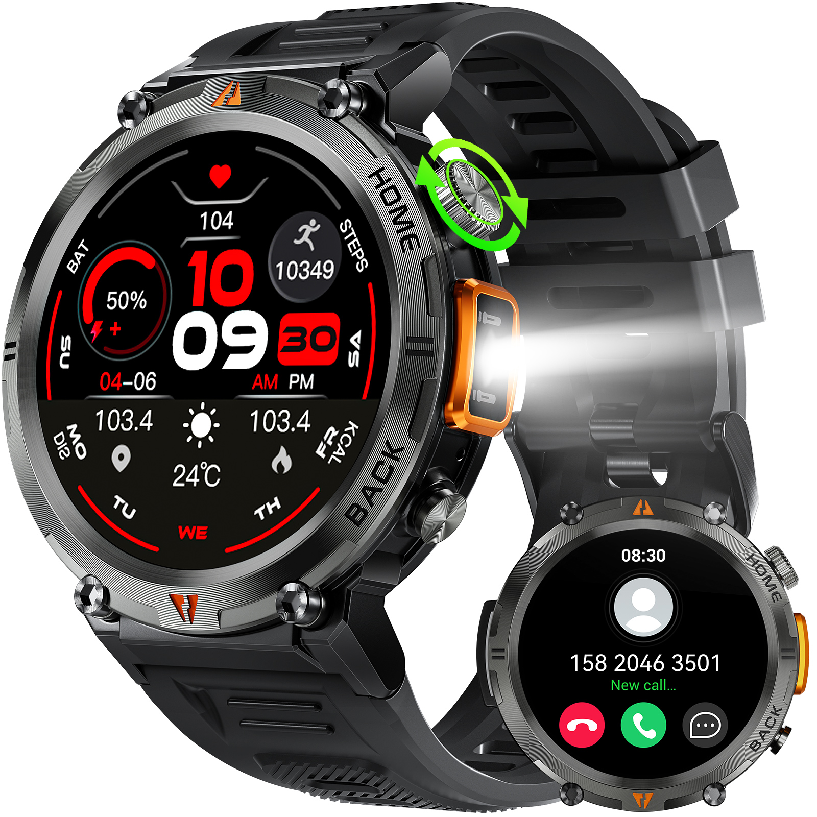 1.4 Inch Smart Watch IP67 Waterproof - Walmart.com
