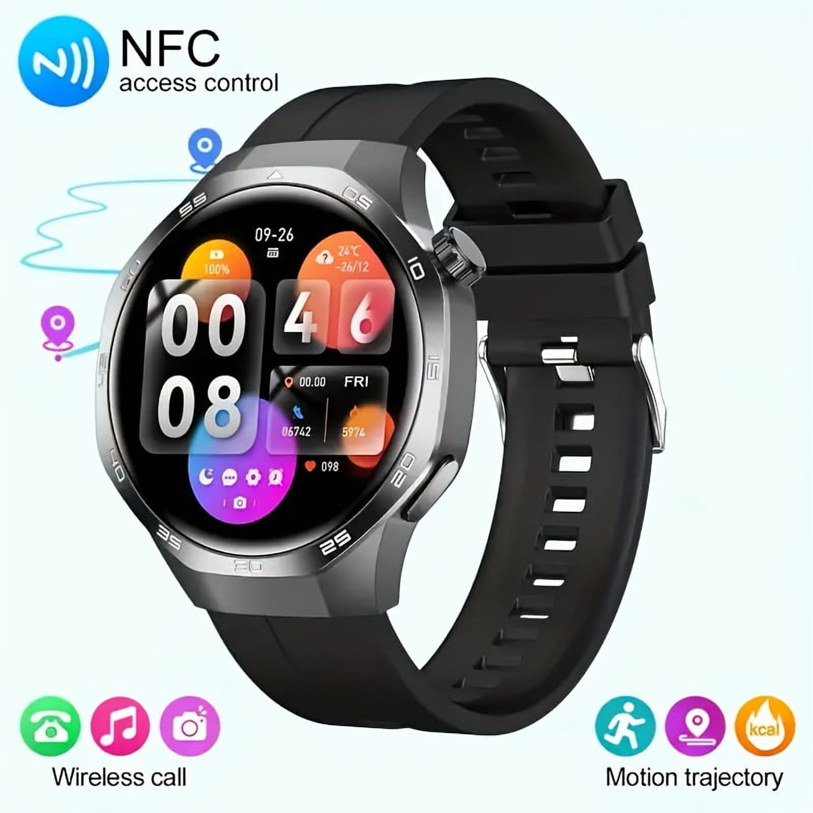 Smart Watch For Men, Wireless Answer Make Calls, Message Notification ...
