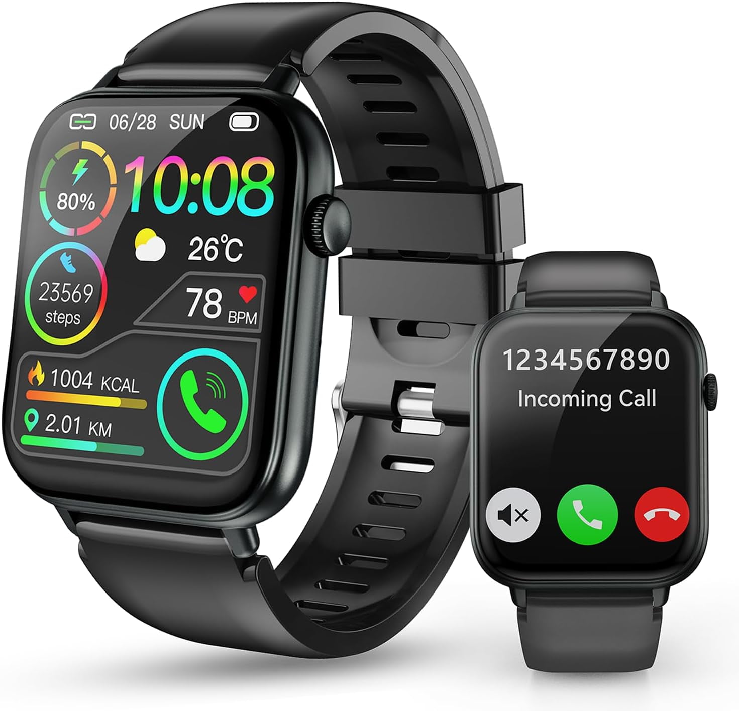 Smart Watch for Men Women,1.85" HD Touchscreen Smartwatches with ...