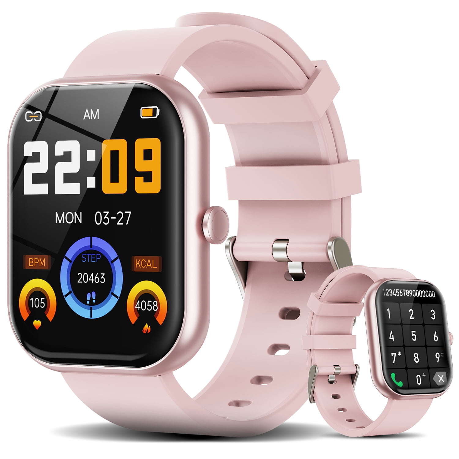 Smart Watch for Men Women 2.01'' Smartwatch with Answer/Make Calls/100 ...