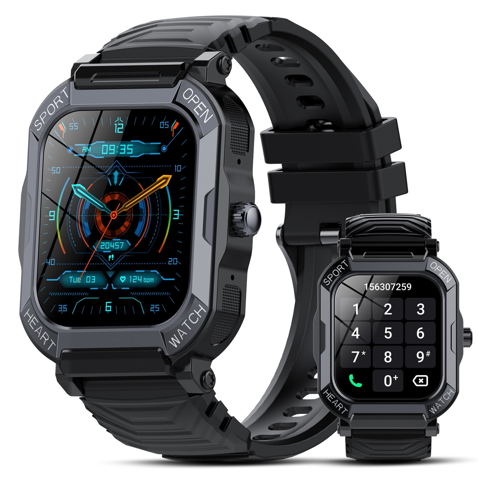 Smart Watch for Men Women (Answer/Make Call) 1.85” Fitness Tracker, 113 ...