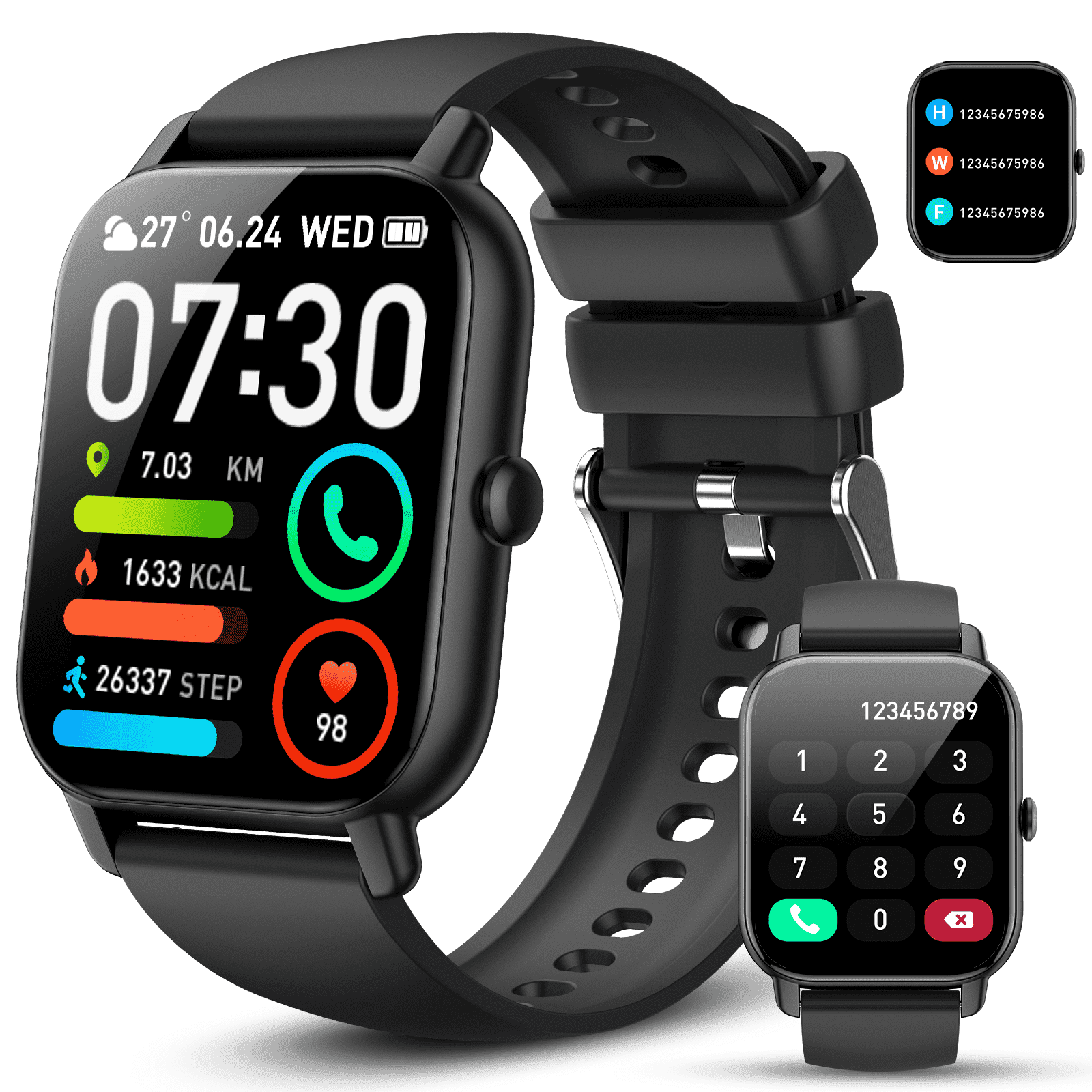 Smart Watch for Men Women (Answer/Make Call), 1.85" Ultra Large Screen ...