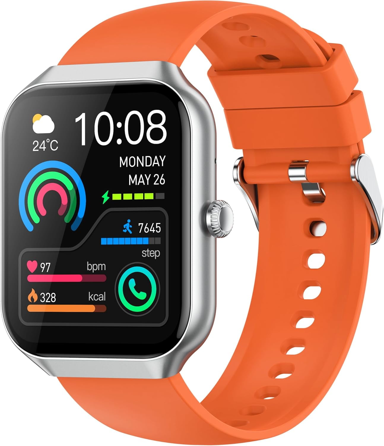 Smart Watch for Men Women (Answer/Make Call), 1.96"HD Smartwatch with ...