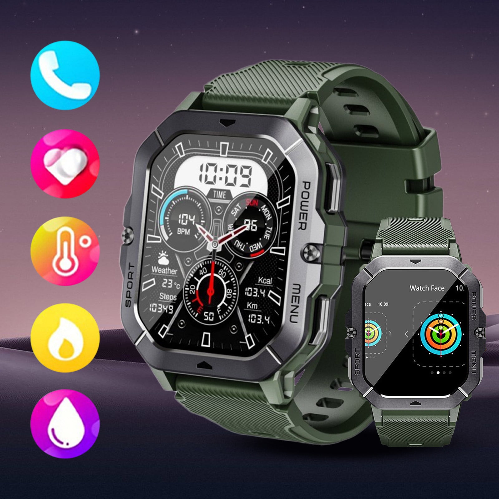 Smart Watch Qwtwty Smart Sports Watch HD Smart Bracelet Advanced ...