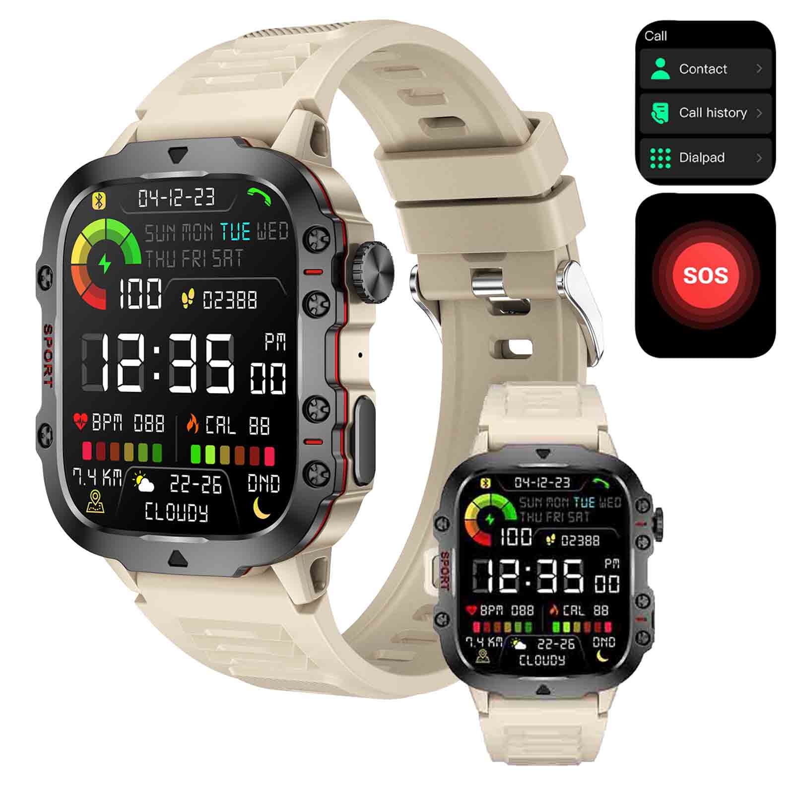 Smart Watch Sports Outdoor Bluetooth Call Usage Is Long High-definition ...