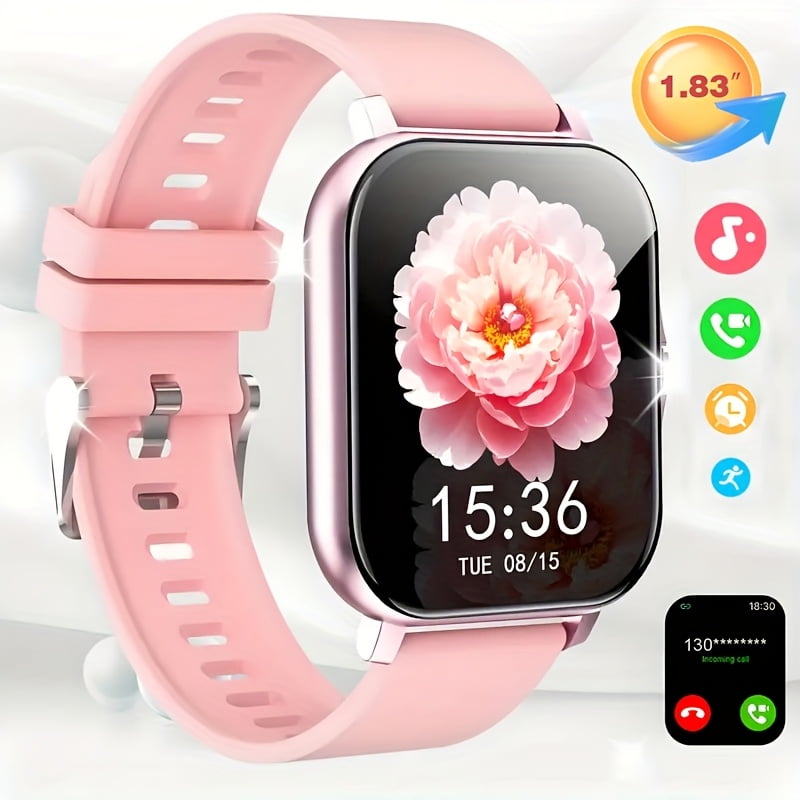 Smart Watch with Wireless Call, Fashion Sports Smartwatch Fitness ...