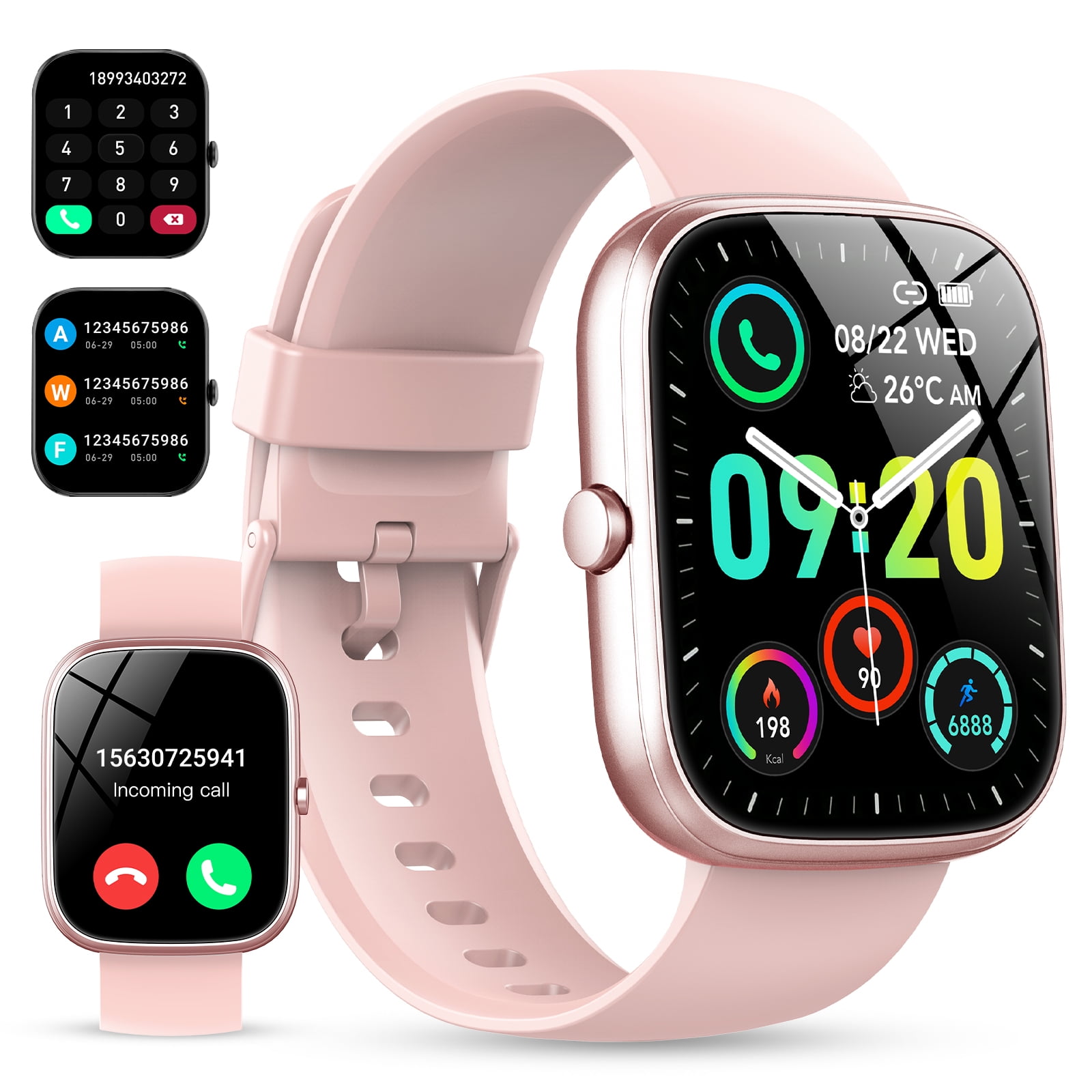 Smart Watch for Android and iPhone, IP68 Waterproof Smartwatch for ...