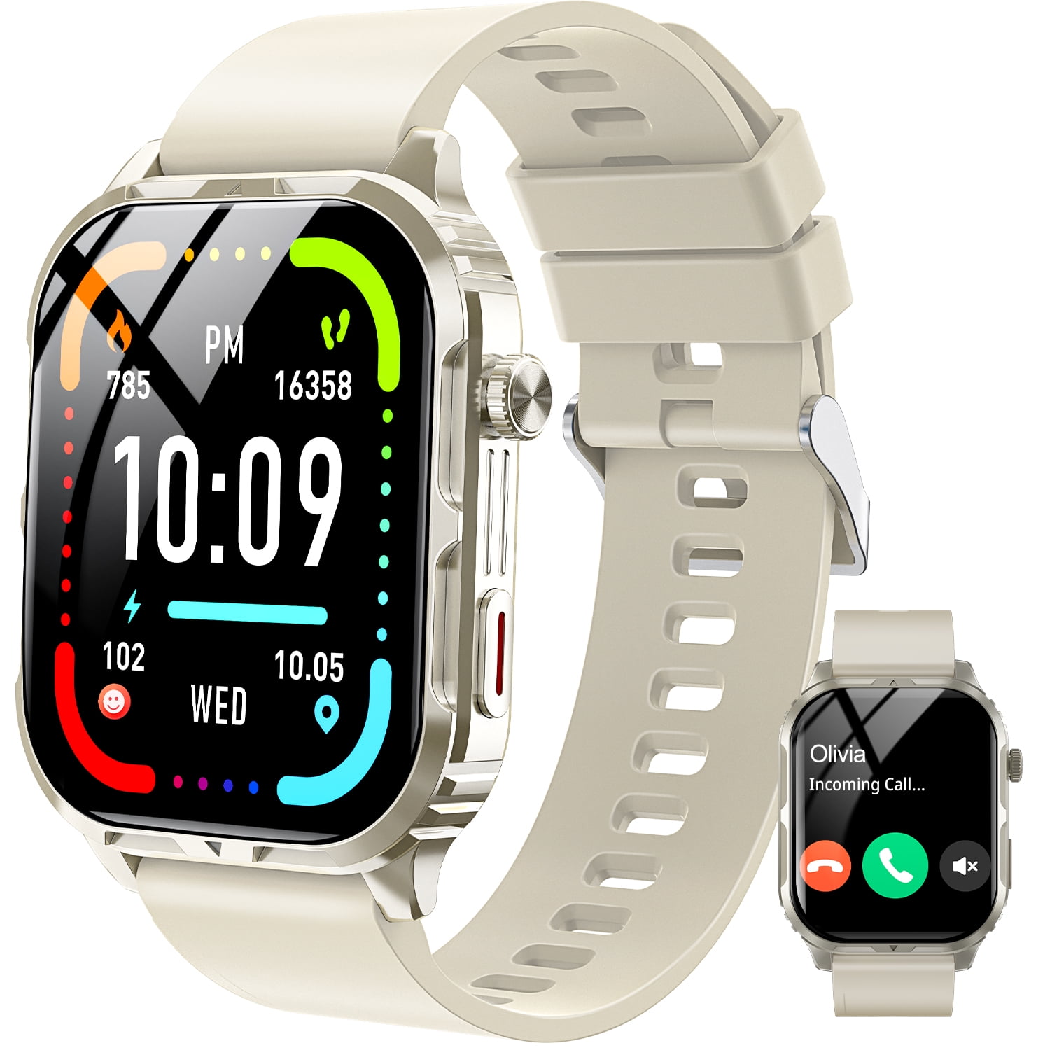 Smart Watch for Android and iPhone, H5 IP68 Waterproof Smartwatch for ...