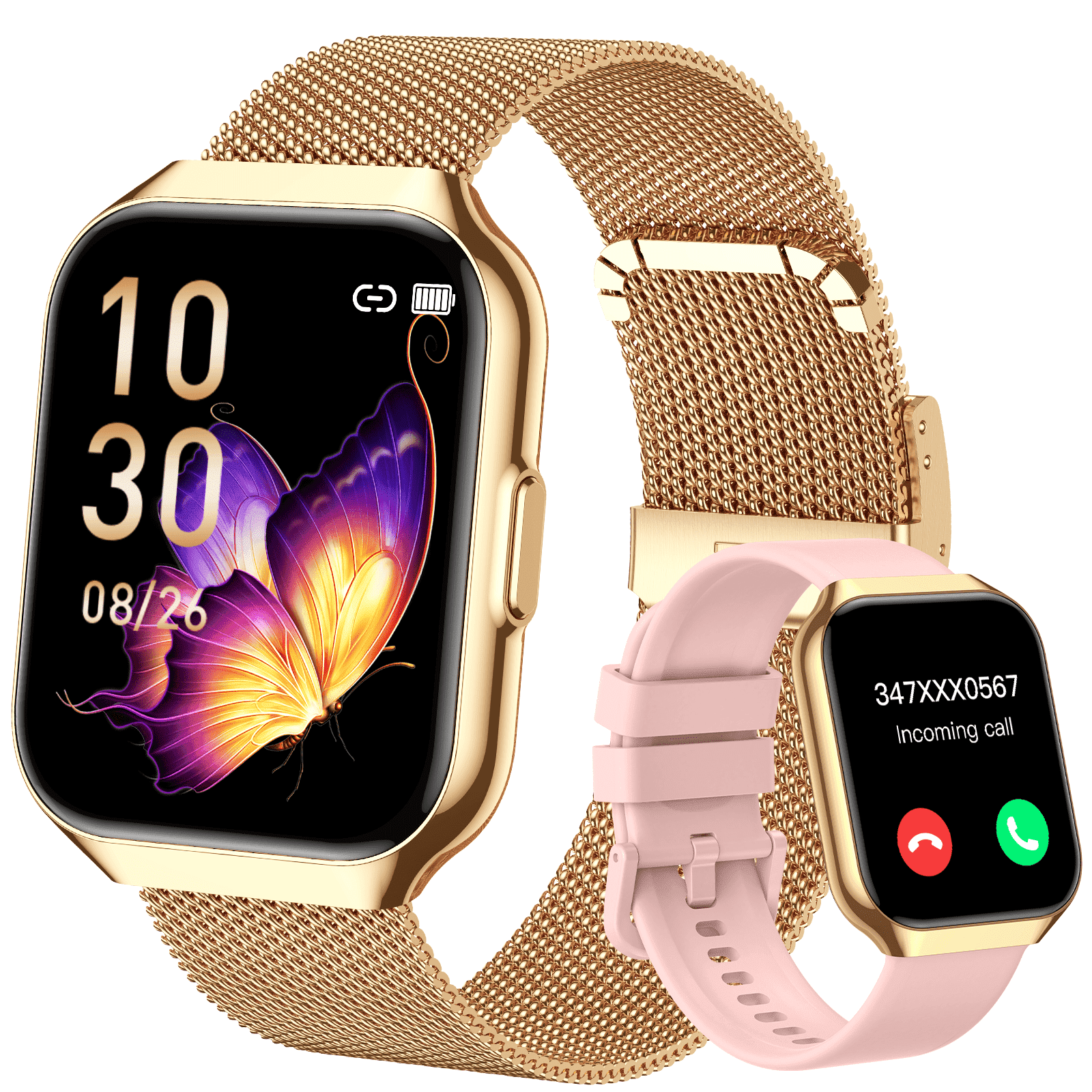 Tikland Smart Watch for Women Fitness Tracker Gold Smart Watches for ...