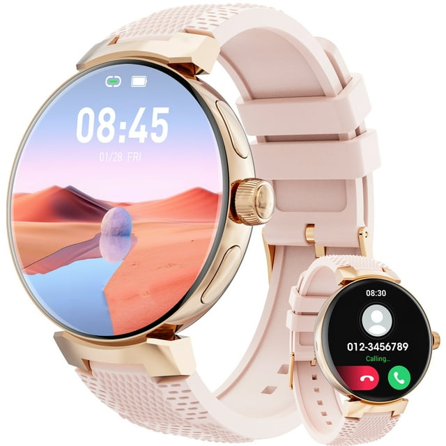 Smart Watch for Women, 1.32" Full Touch Screen (pink) - Walmart.com