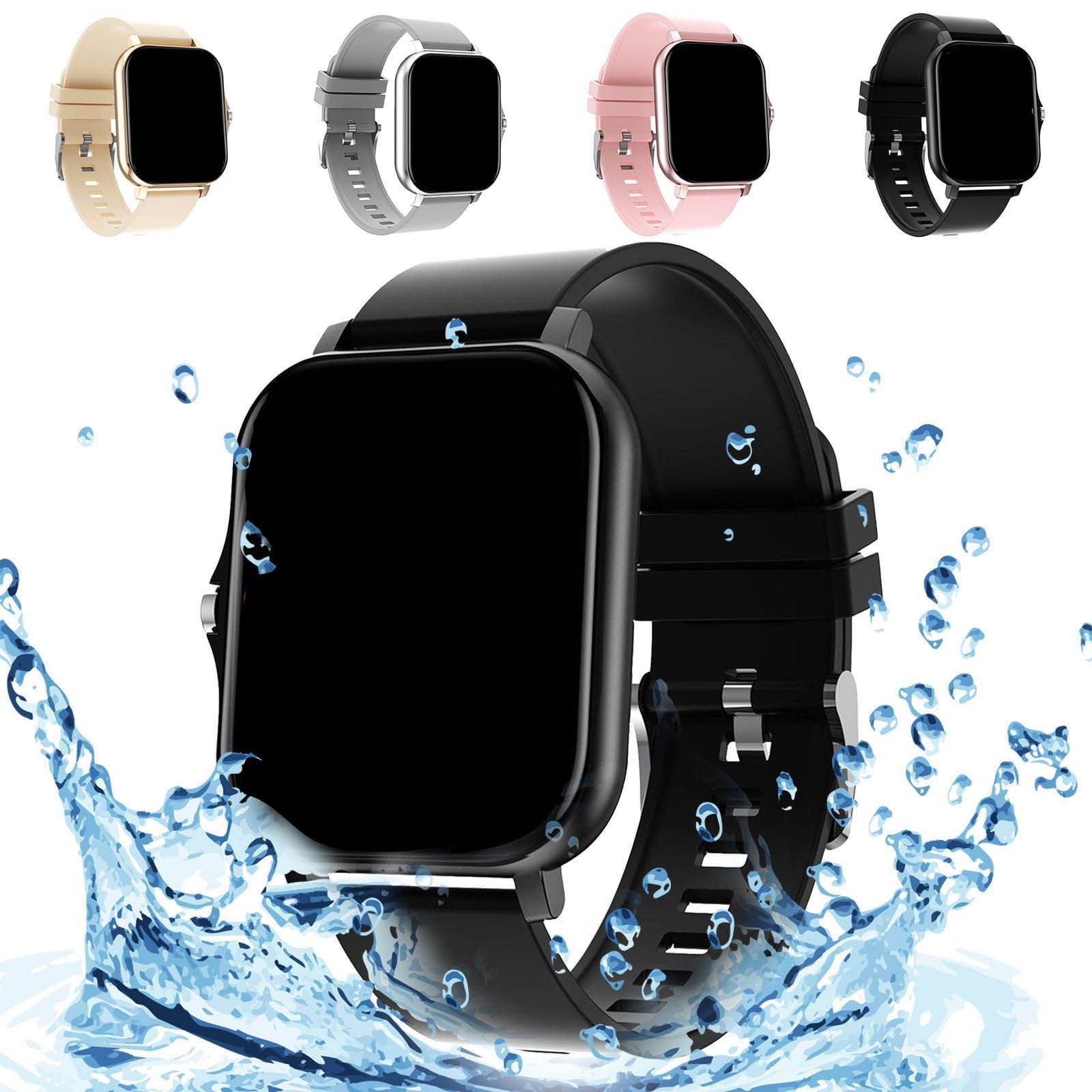 Smart Watch with Bluetooth Connectivity for Phone Calls, Stainless ...