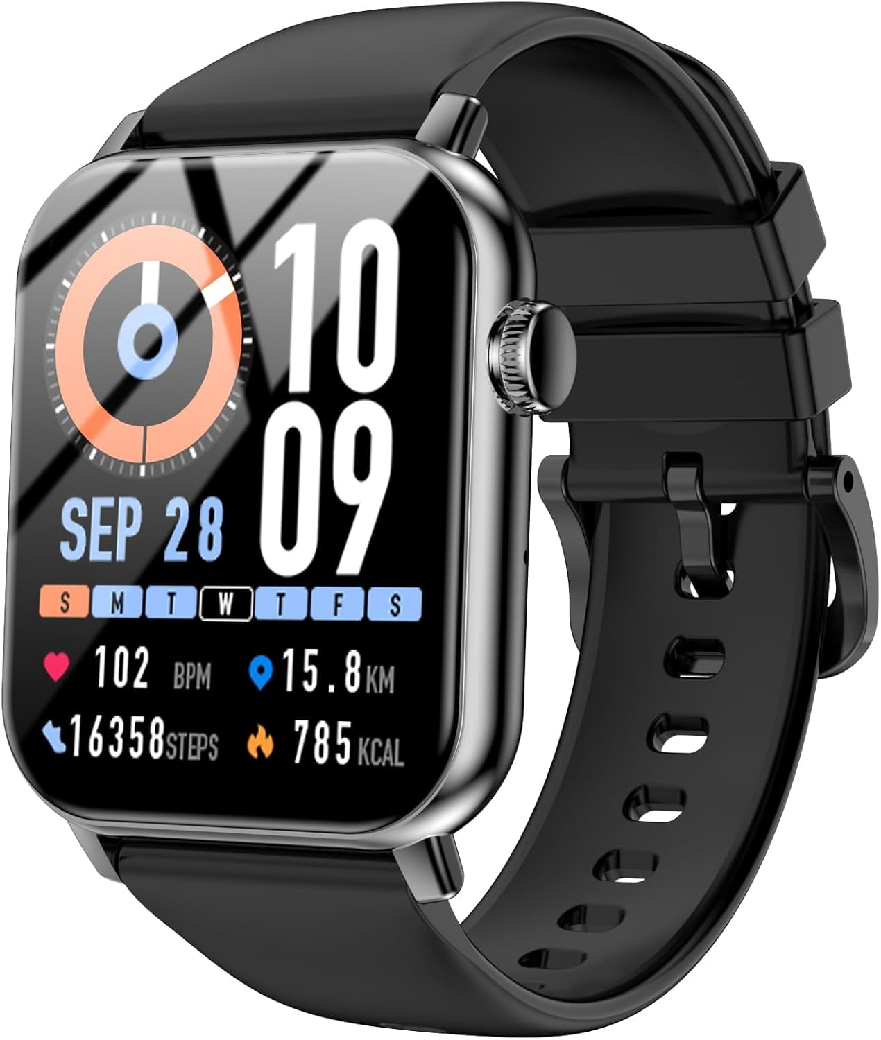 Smart Watches for Men Women, 1.83" HD Touchscreen Fitness Tracker with ...
