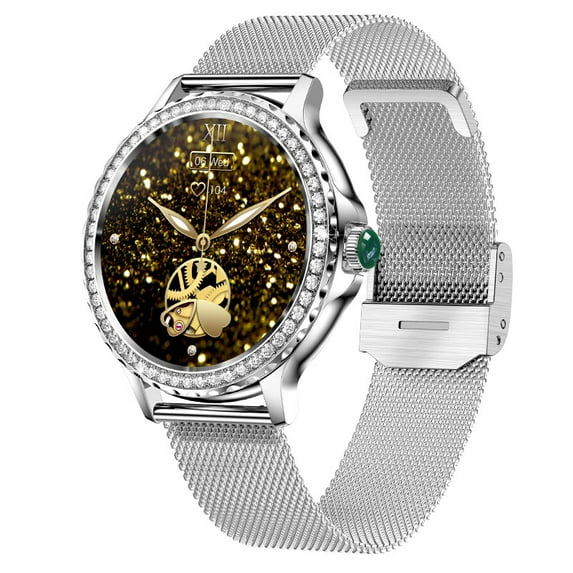 Smart Watches for Women (Answer/Make Call) with Diamonds, 1.3”HD Screen ...
