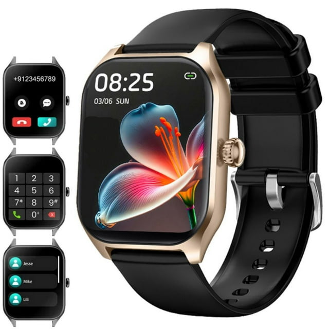 BEYCED Smart Watch for Women, Compatible iPhone, Waterproof, Bluetooth ...