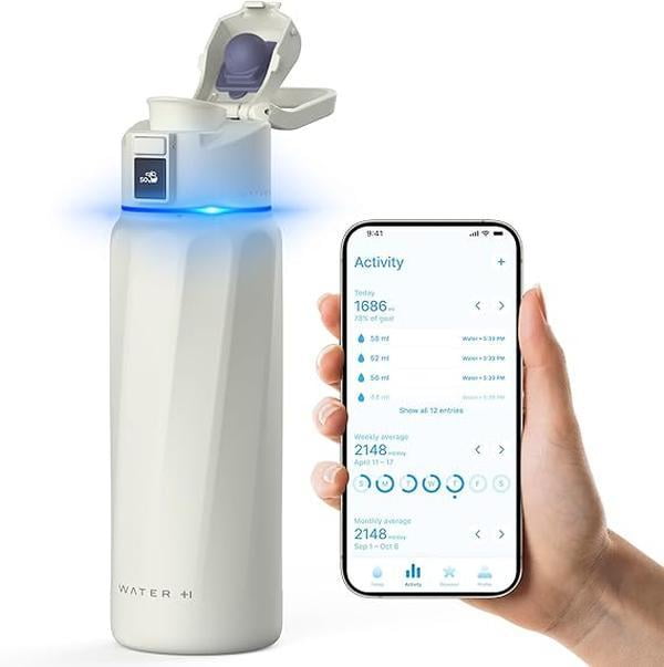 Smart Water Bottle with APP - 32 oz Vacuum Insulated Stainless Steel ...