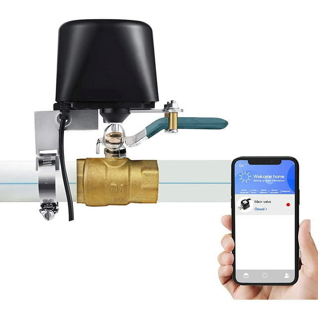 Smart Water Shut Off Valve, 1/2", 3/4", 1" Automatic WiFi Bluetooth ...