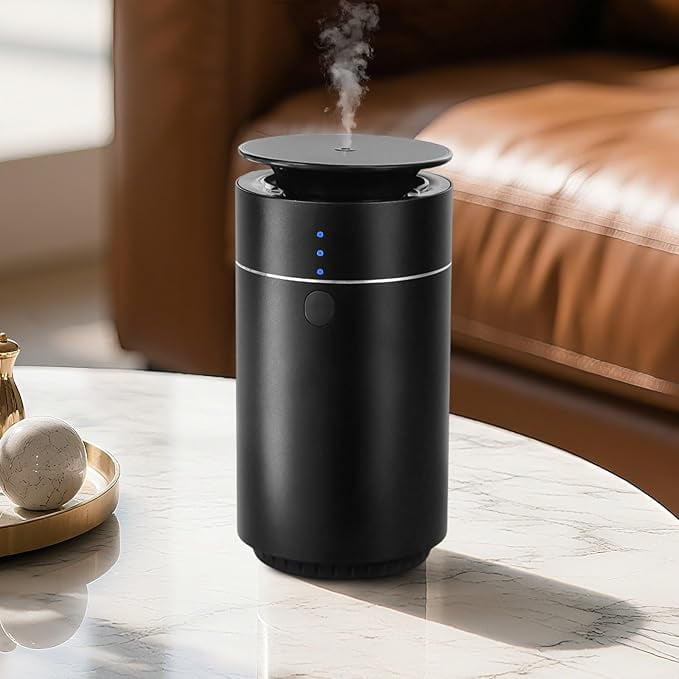 Smart Waterless Oil Diffuser, Battery Powered Aromatherapy Nebulizer ...