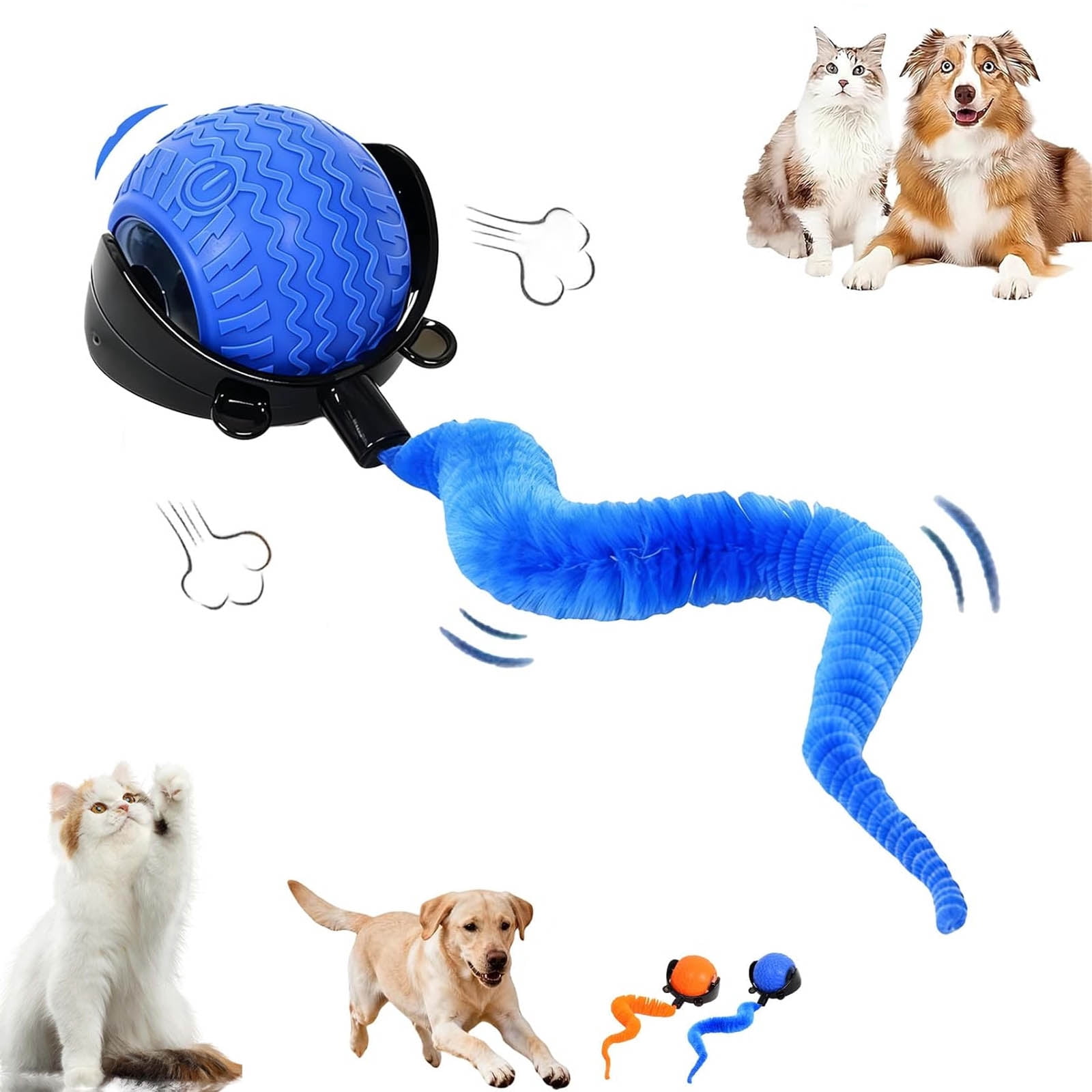 The Smart Wave Chase Ball, Pet Ball with Obstacle Sensors,Interactive ...