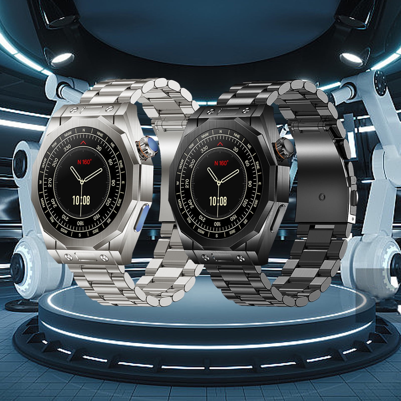 Smart Wearable Watch Multifunction HD Rectangular Screen Wireless ...