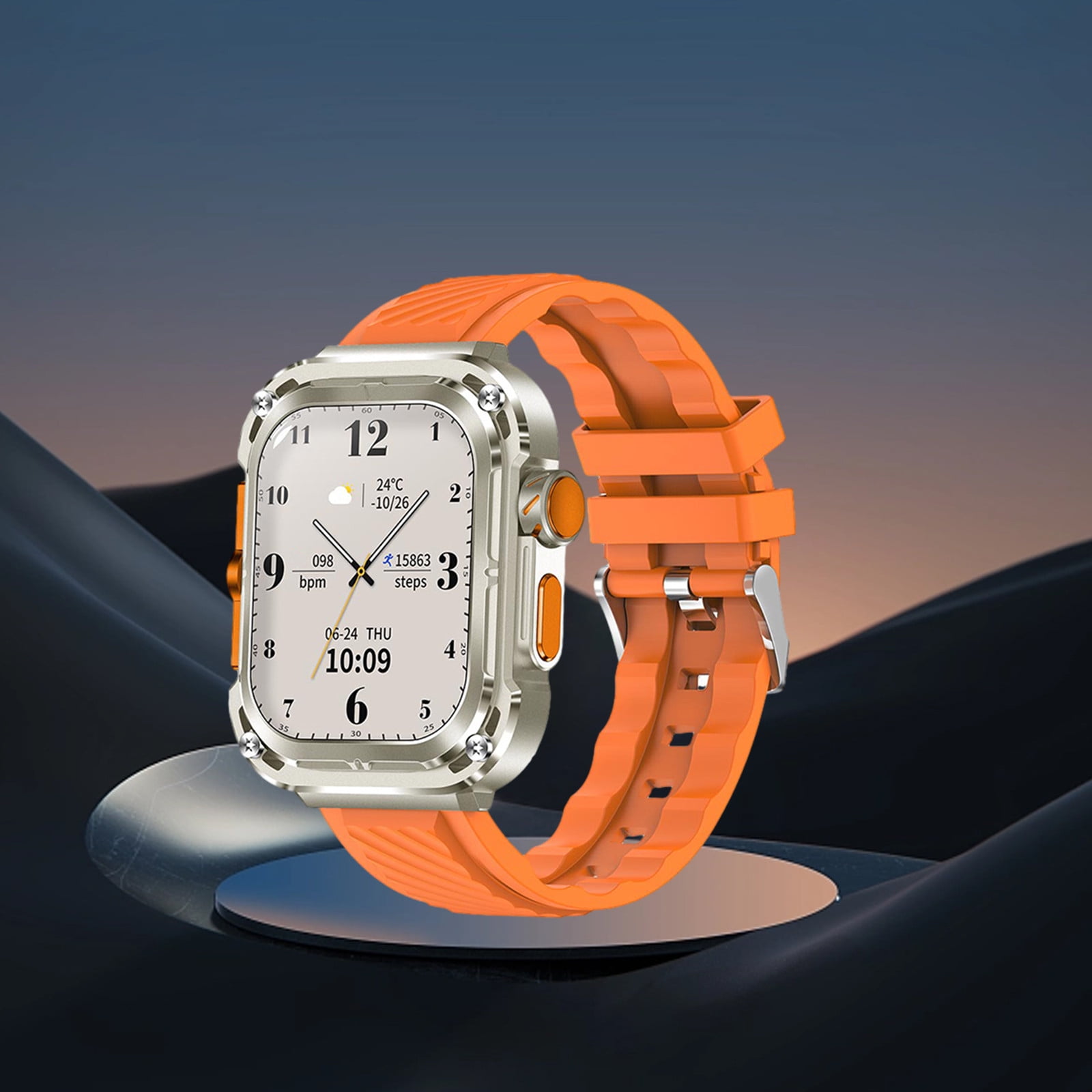 Smart Wearable Watch Multifunction HD Rectangular Screen Wireless ...