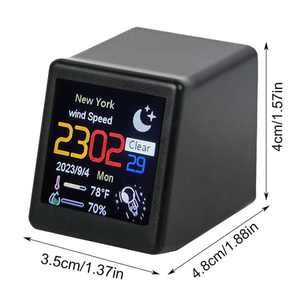 Smart Weather Desktop Decoration Digital Weather Station with Digital ...