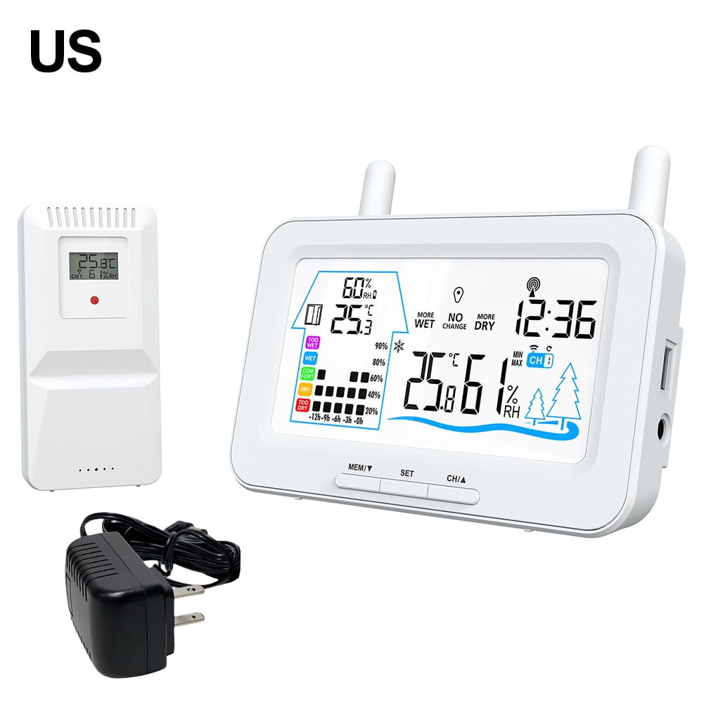 Smart Weather Station Accurate IndoorOutdoor Temp & Humidity Weather ...