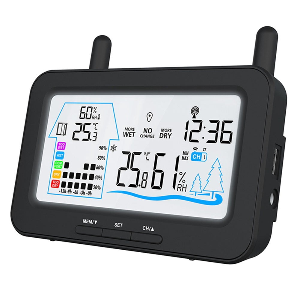 Smart Weather Station Accurate IndoorOutdoor Temp & Humidity Weather ...