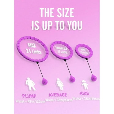 Teal Elite Single Pack Smart Weighted Hula Hoop for Adults, Adjustable ...