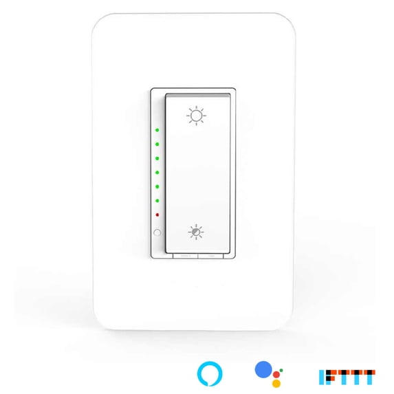 Smart Wi-Fi Dimmer Switch, Dim Lighting from Anywhere, in-Wall, Single ...