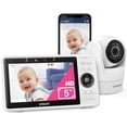 Smart WiFi Baby Monitor with 1080p FHD Camera and 5" HD IPS Display ...
