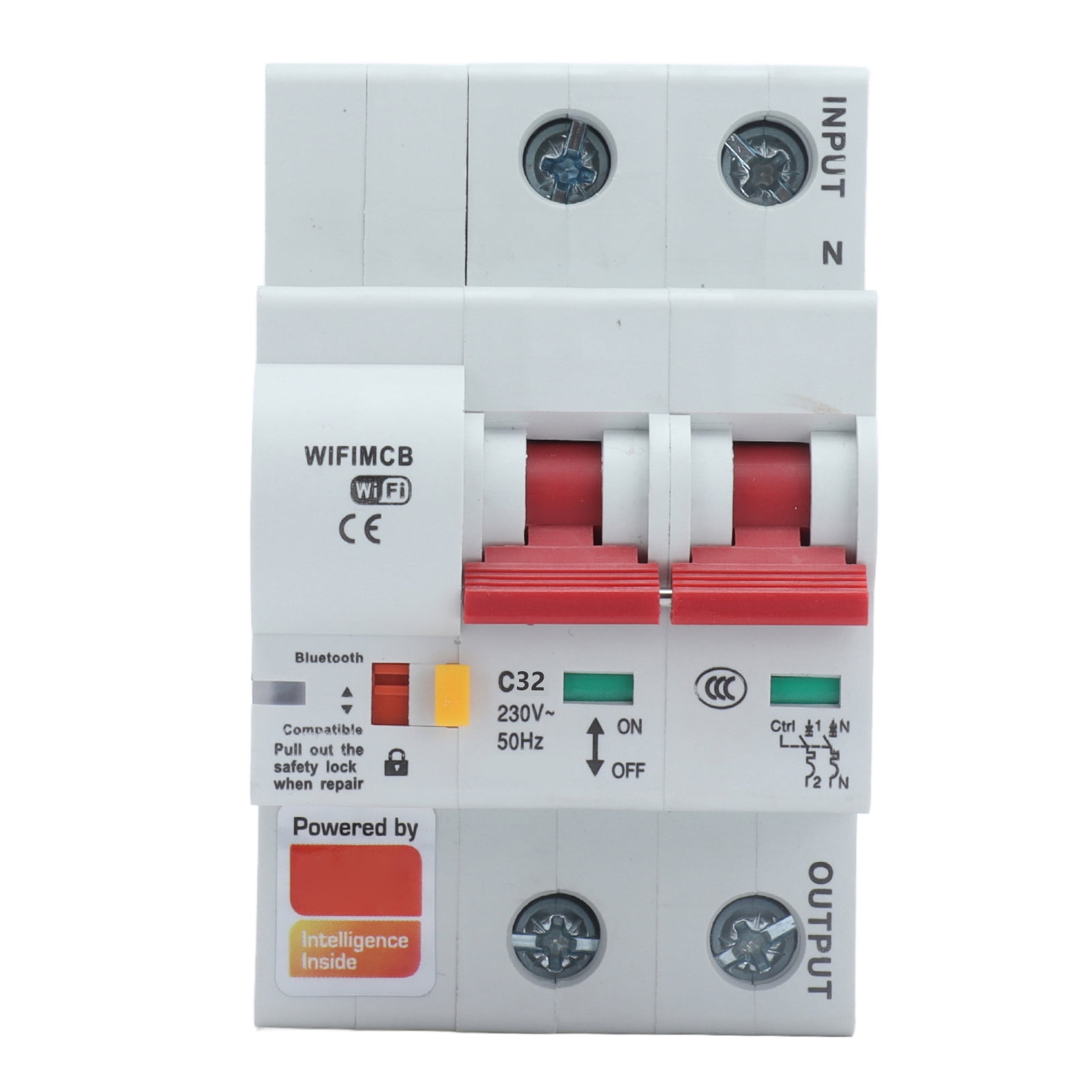 Smart WiFi Bluetooth Circuit Breaker, 2P, 220V, Overcurrent Protection ...