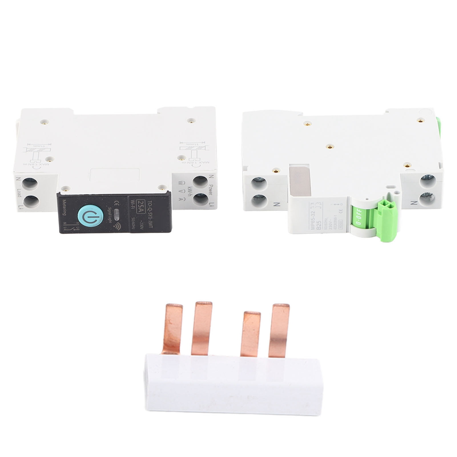 Smart WiFi Circuit Breaker with Metering Remote Control Timer Home ...