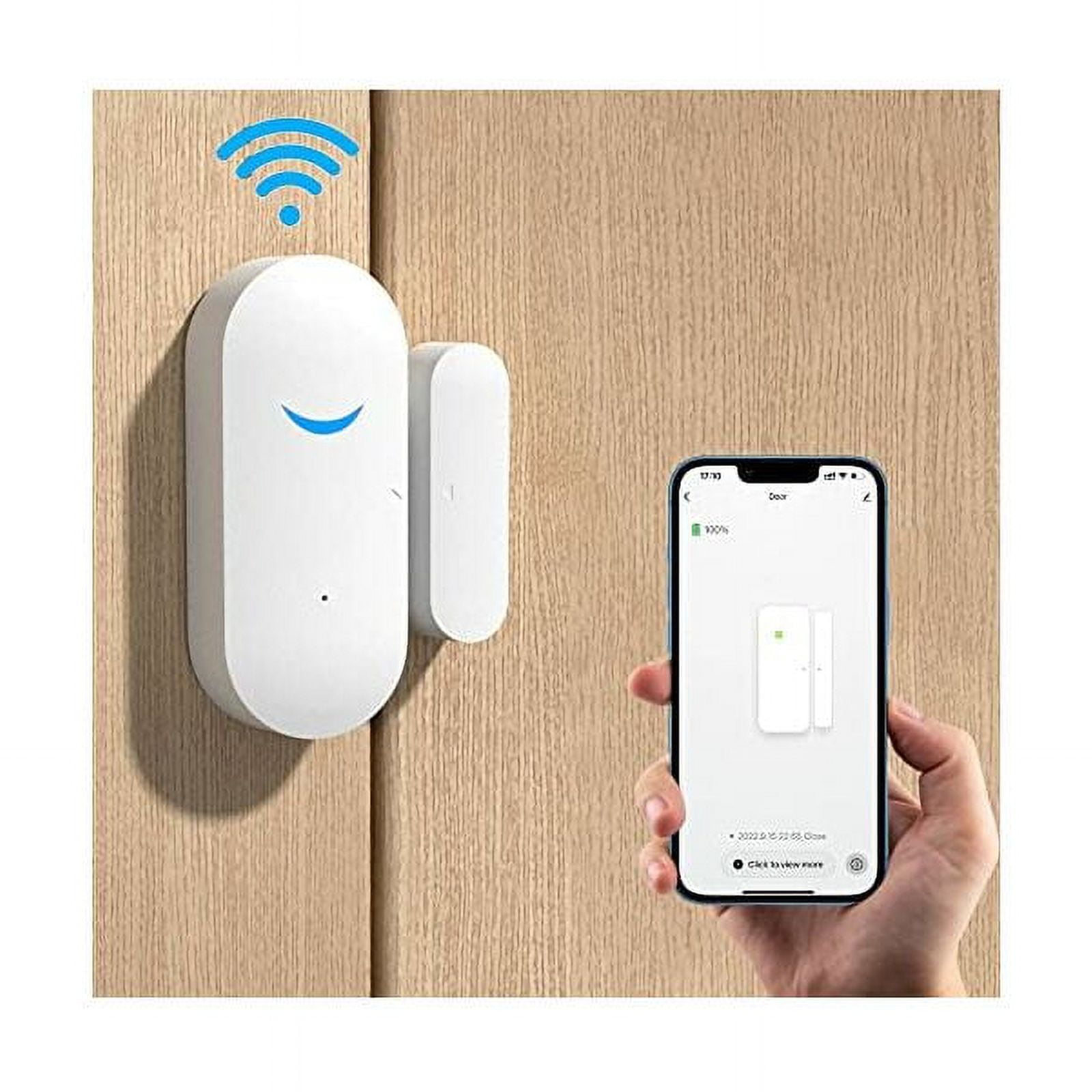 Smart WiFi Door/Window Sensor, Real-Time Alert System, Works with Alexa ...