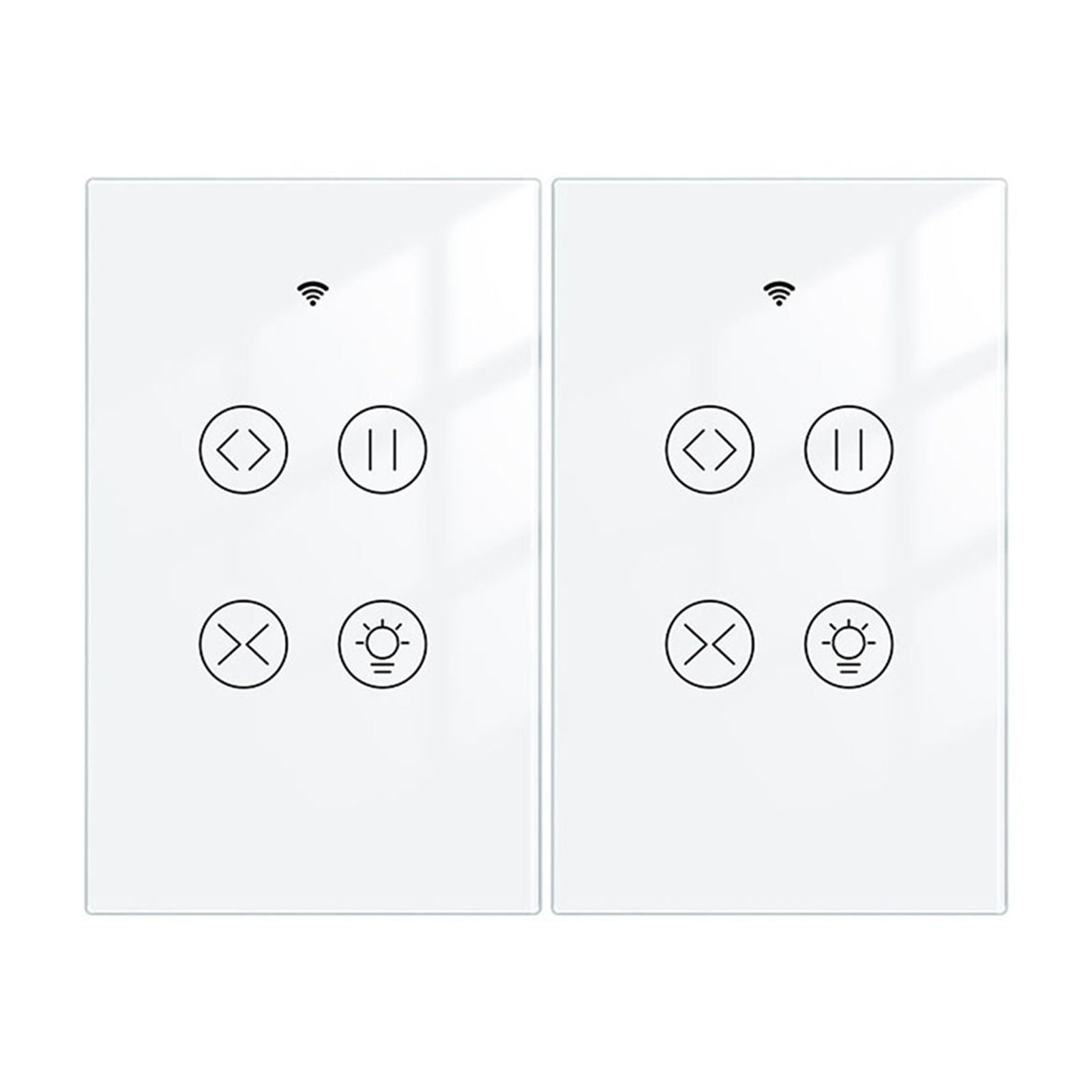 Smart WiFi RF Glass Panel Curtain Light Touch Switch Smart Remote ...
