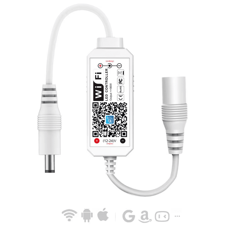 Smart WiFi Single-Color LED Controller – Compatible with Alexa & Google ...