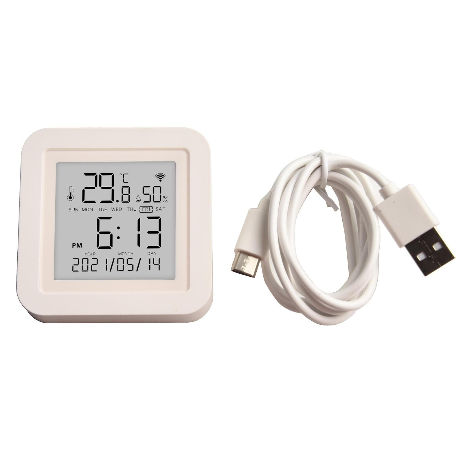 Smart WiFi Thermometer Hygrometer for Indoor Room with Real-time ...