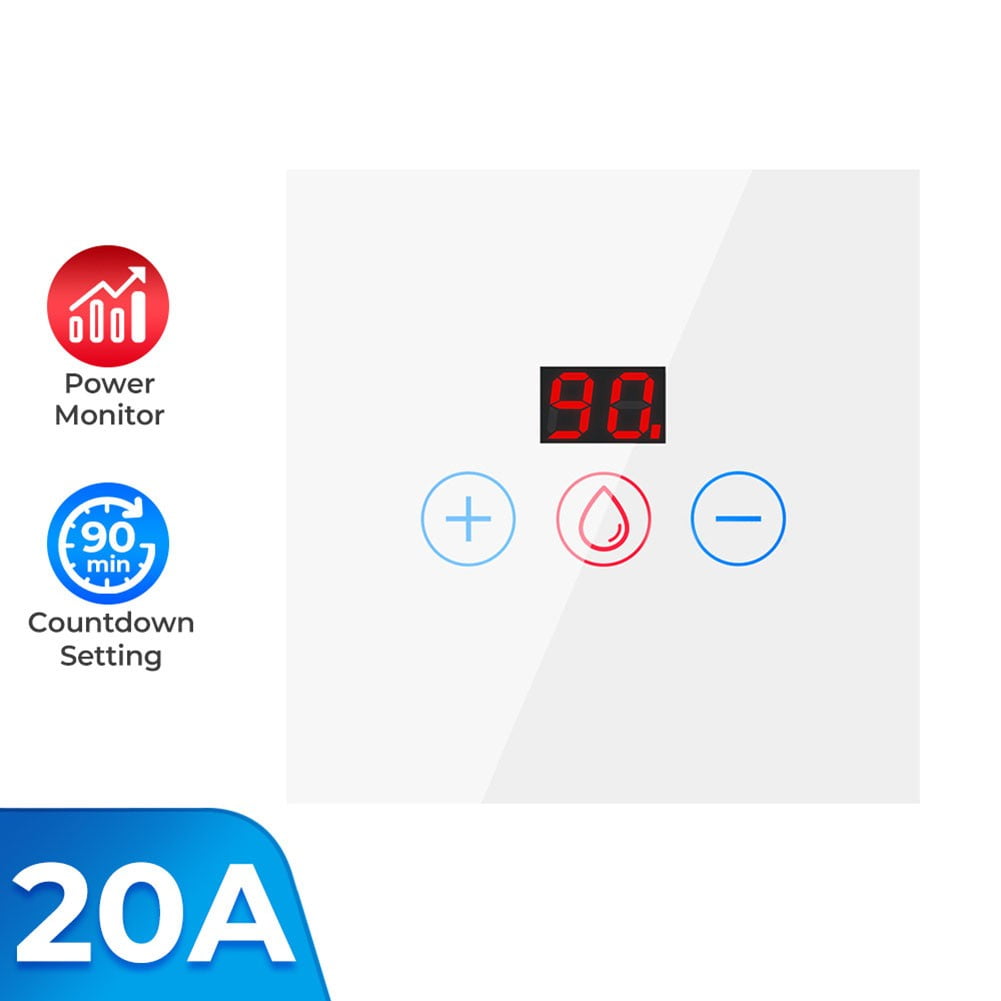 Smart Wifi Touch Timer Switch, Control Gas Boiler/Water Heater Remotely ...