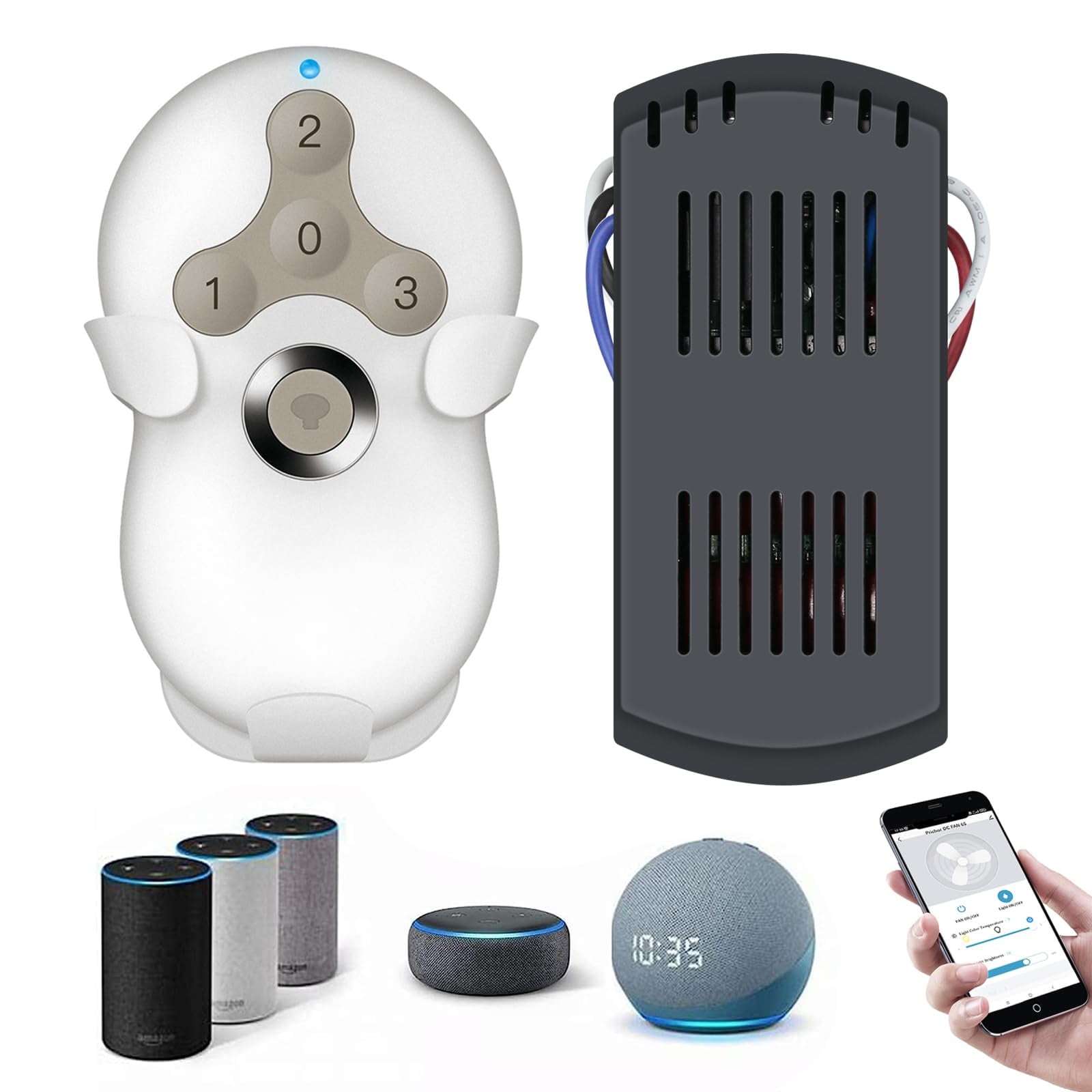 Smart WiFi Universal Ceiling Fan Remote Control Kit, Compatible with ...
